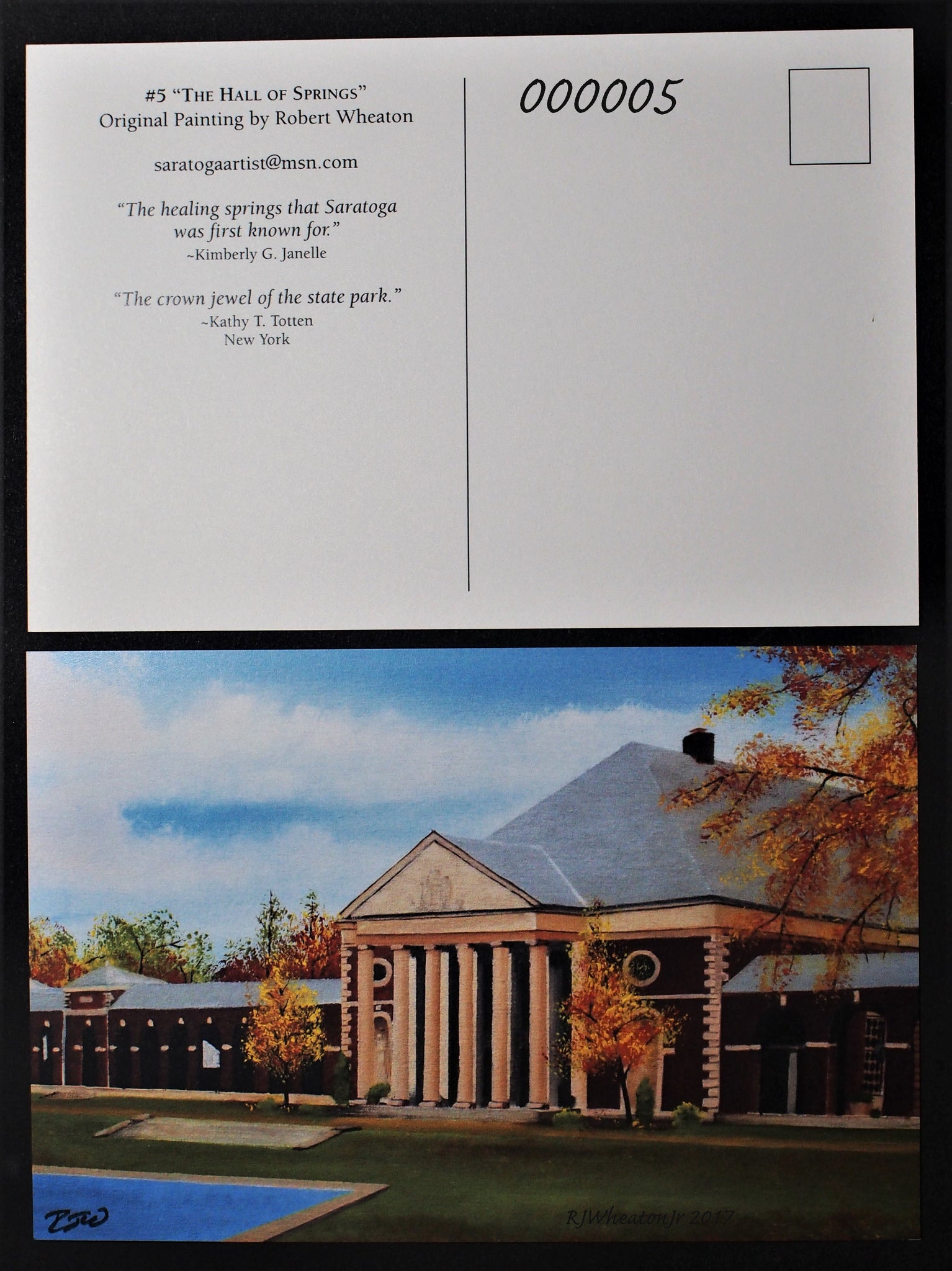 Postcards of Saratoga Springs by Robert Wheaton. | SOAVE FAIRE